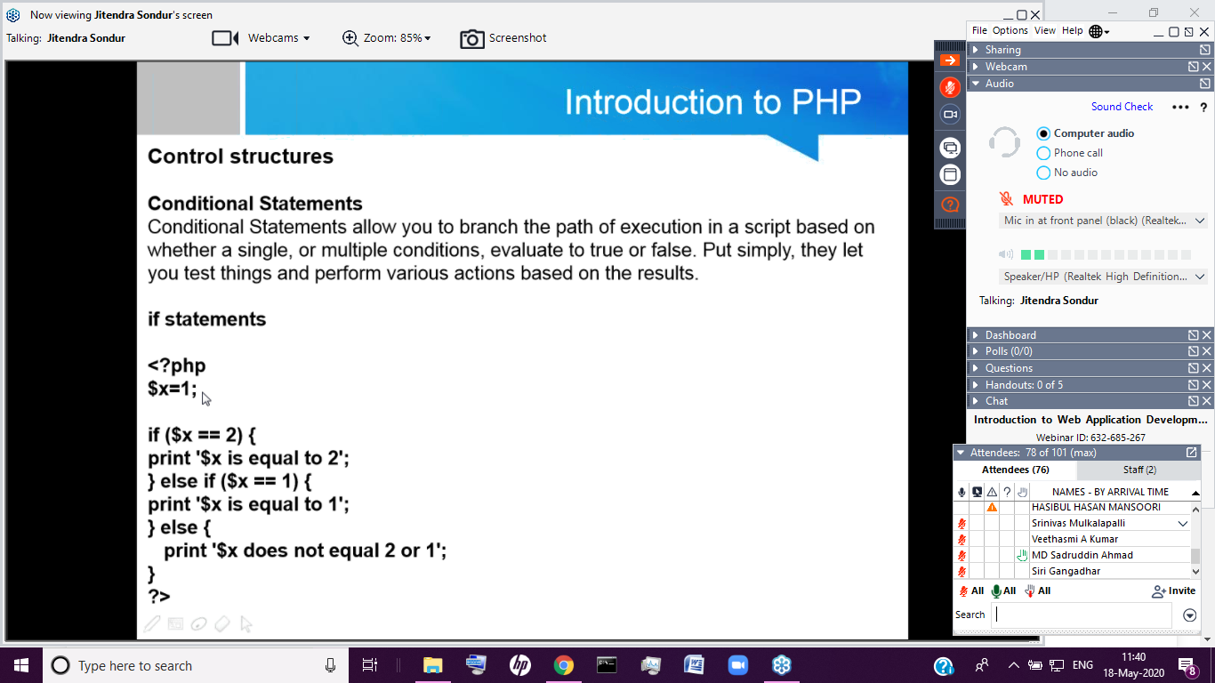 Introduction To Web Application Development Using Php Acsce