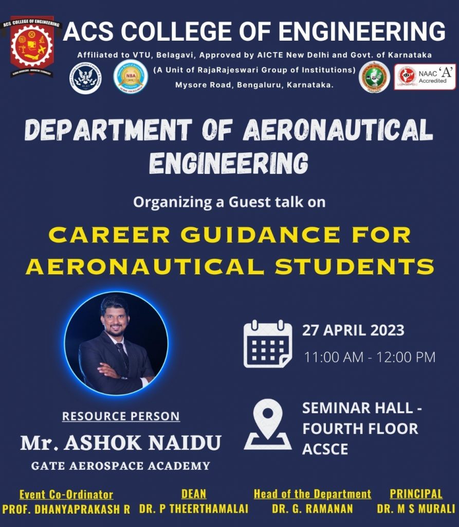 Career guidance for Aeronautical Engineering Students – 2023 - ACSCE