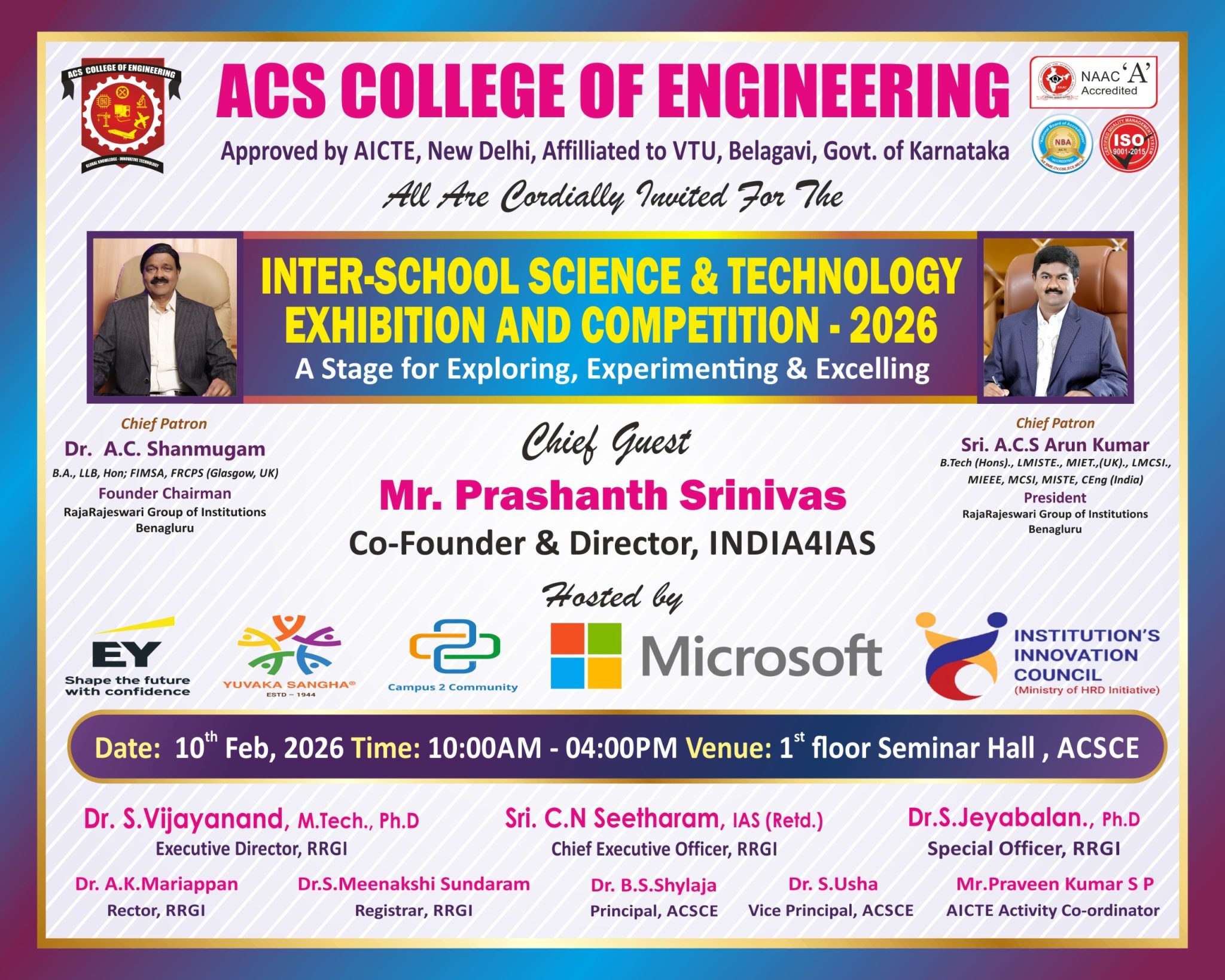 Inter School Science & Technology Exhibition 2026 - ACSCE
